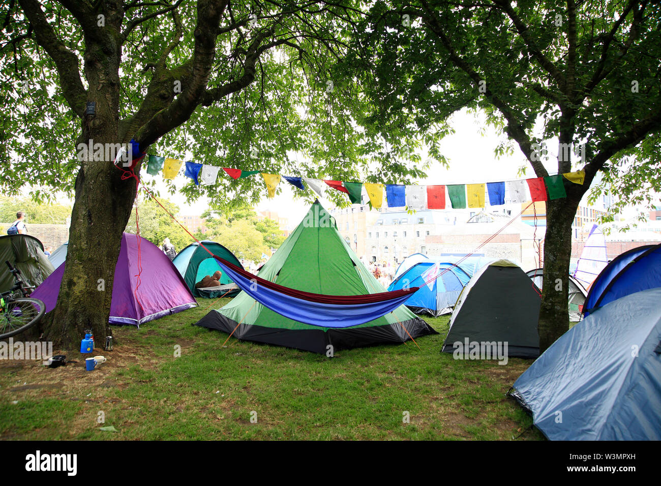 Extinction Rebellion Summer Uprising Bristol Bridge 17/07/2019 Stock ...