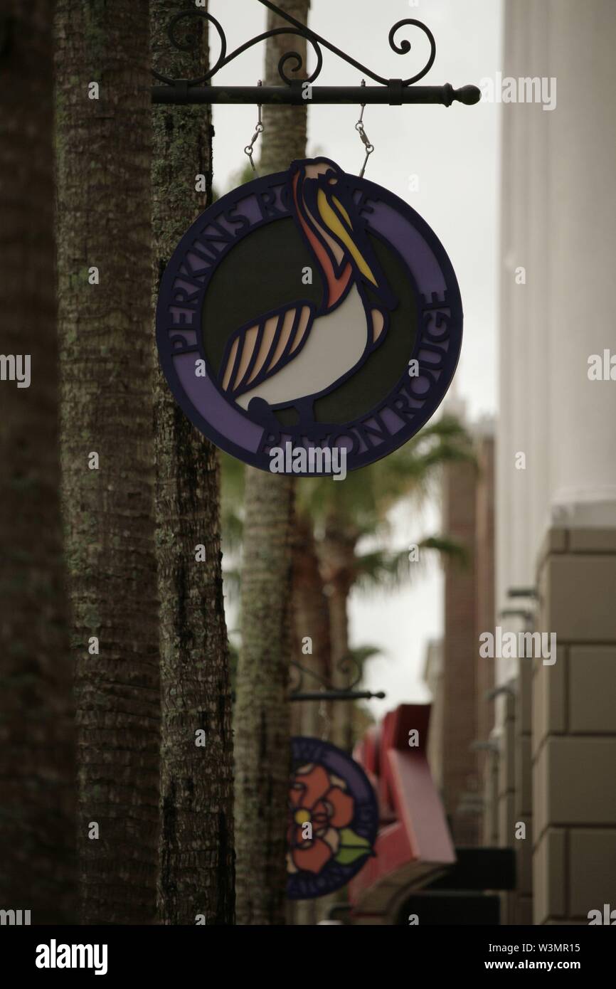 Street Signs at Perkins Rowe in Baton Rouge Stock Photo - Alamy