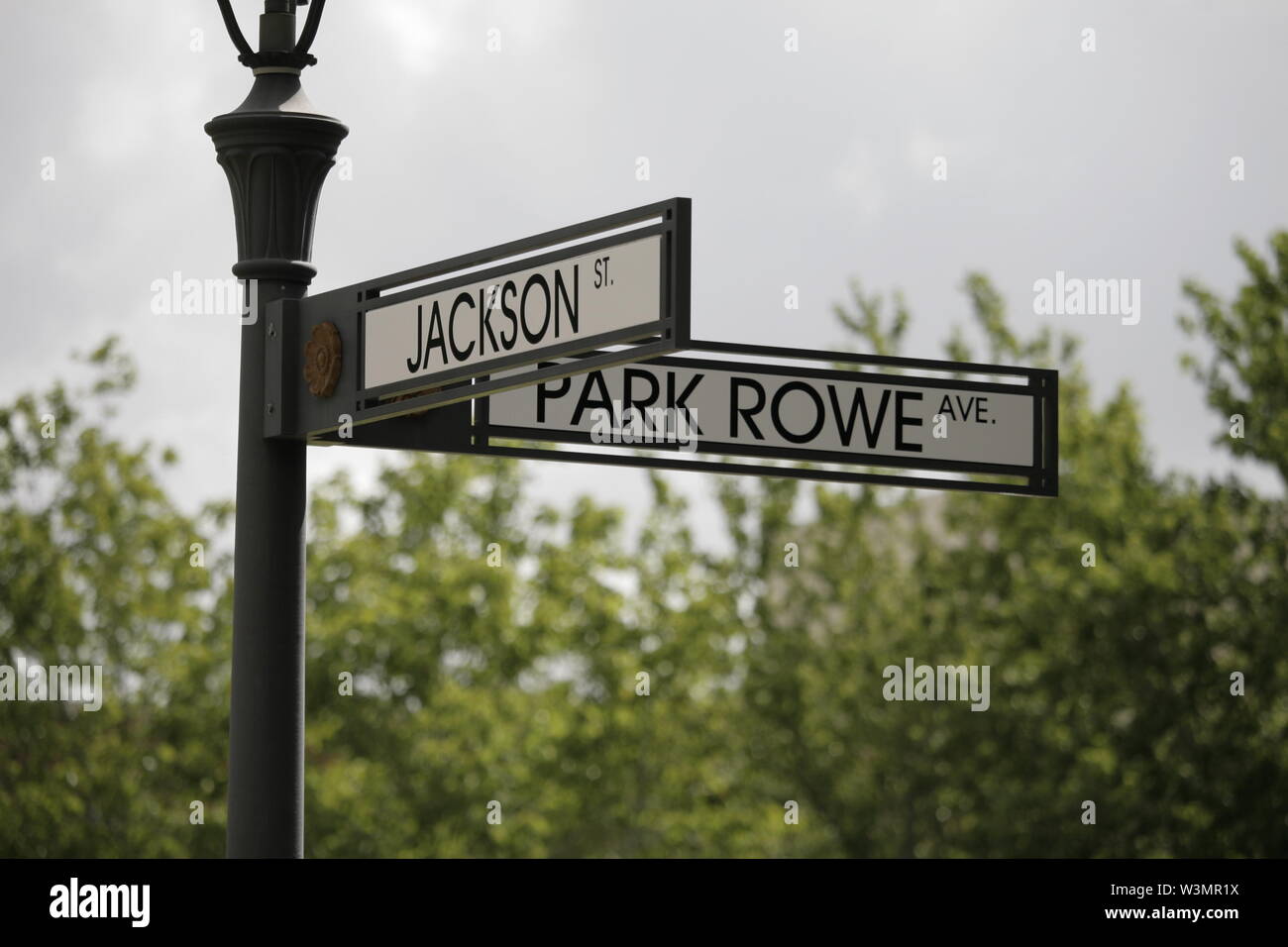 Street Signs at Perkins Rowe in Baton Rouge Stock Photo - Alamy