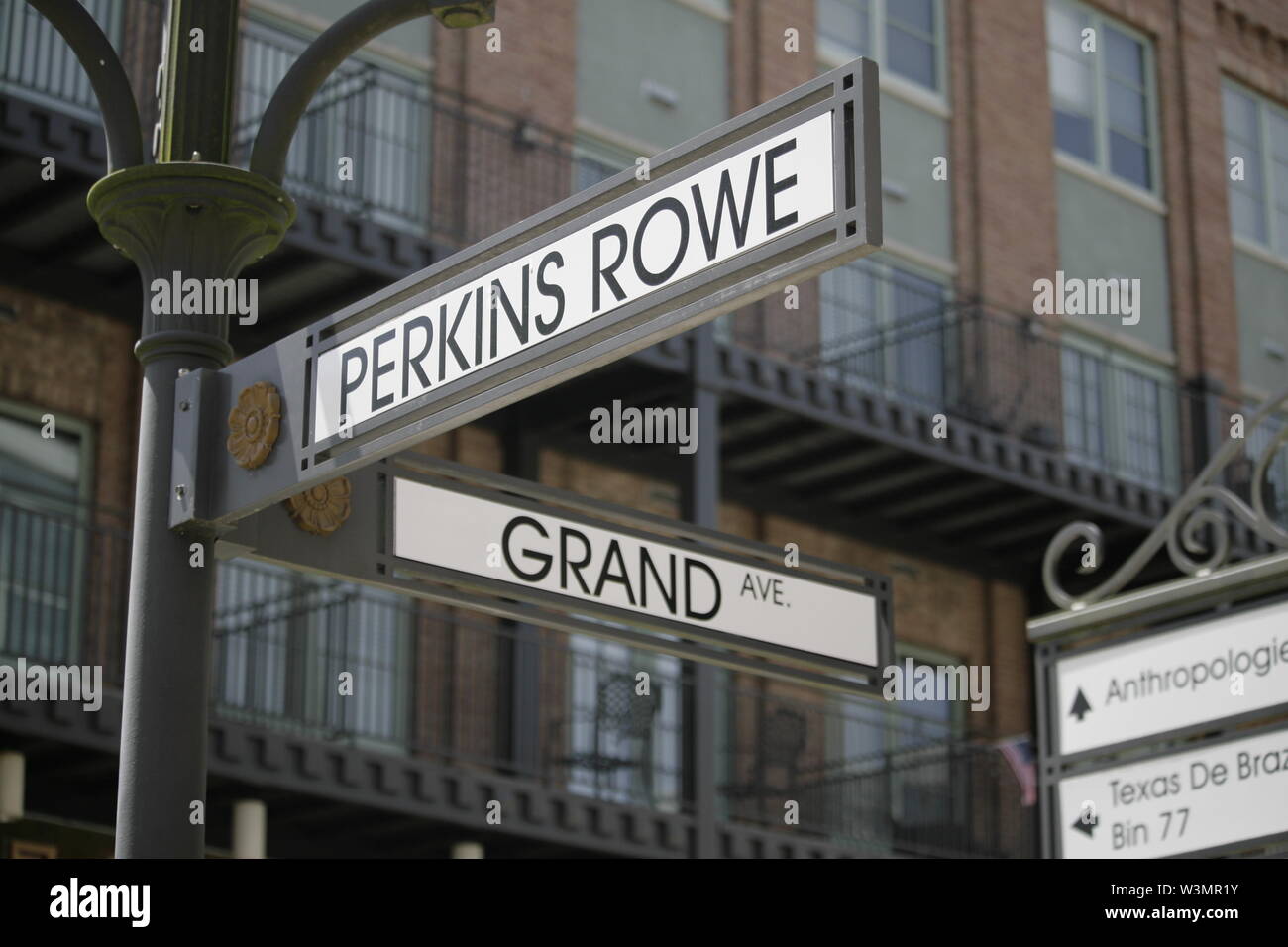 Street Signs at Perkins Rowe in Baton Rouge Stock Photo - Alamy