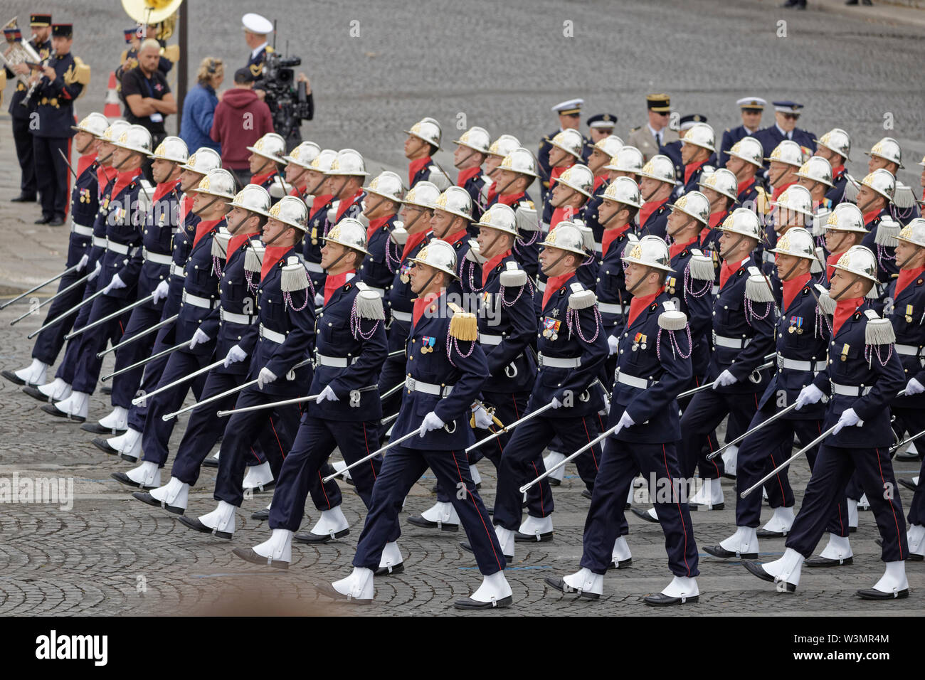 Paris, France. 14th July, 2019. 4300 soldiers, 196 vehicles, 237 horses ...