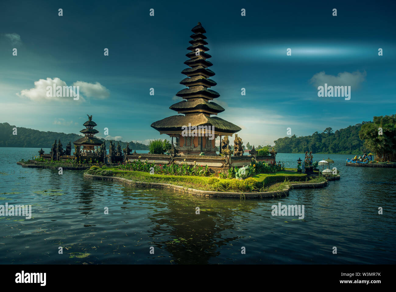 Water hindu temple on the lake Stock Photo - Alamy