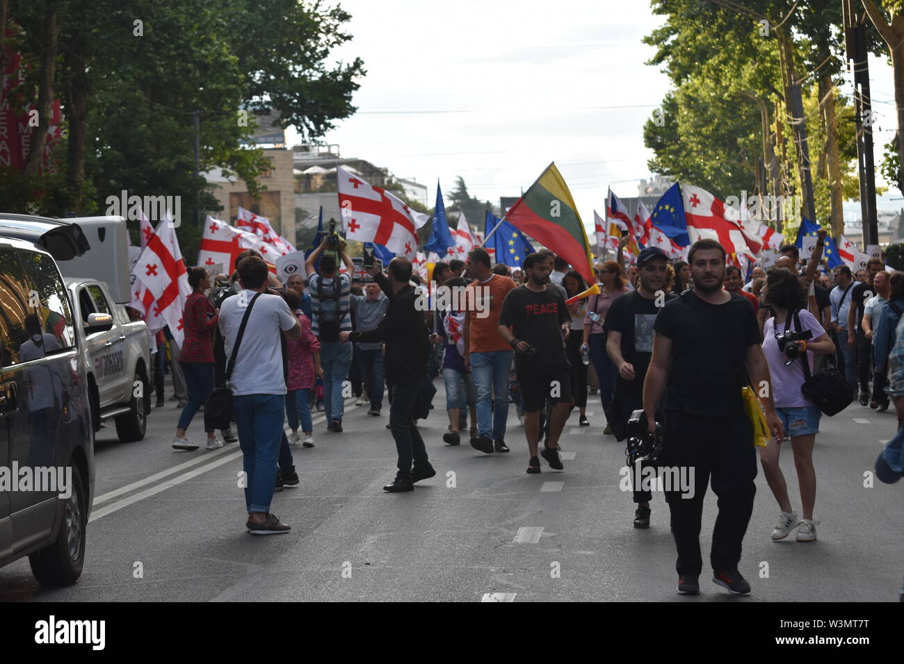 Anti-Russian Demonstrations in Tbilisi, Georgia (Country) 29th June ...