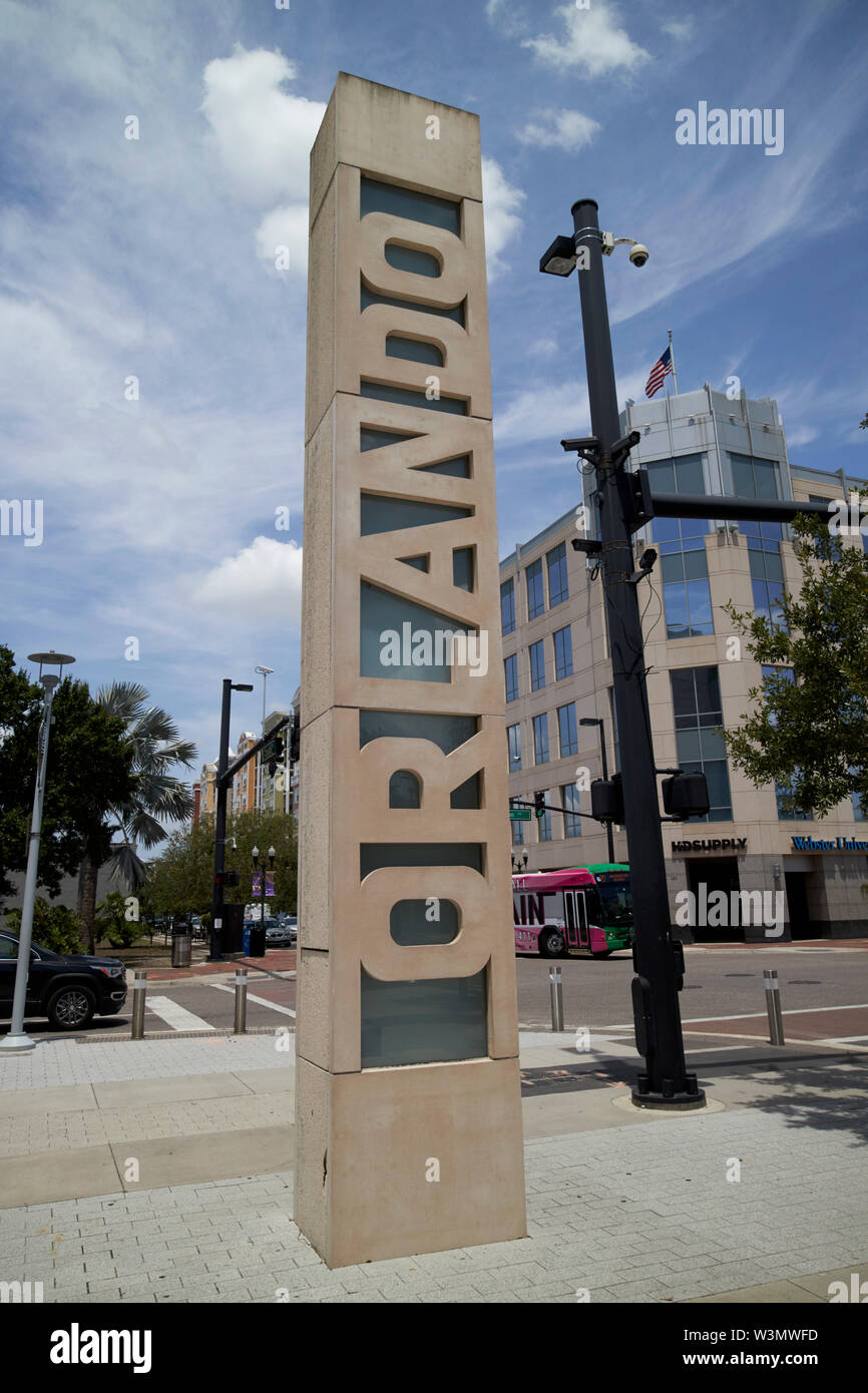 Orlando sign Orlando Florida USA Stock Photo - Alamy