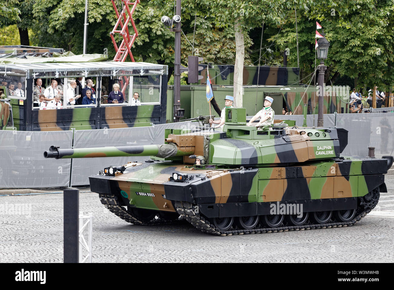 Paris, France. 14th July, 2019. 4300 soldiers, 196 vehicles, 237 horses ...