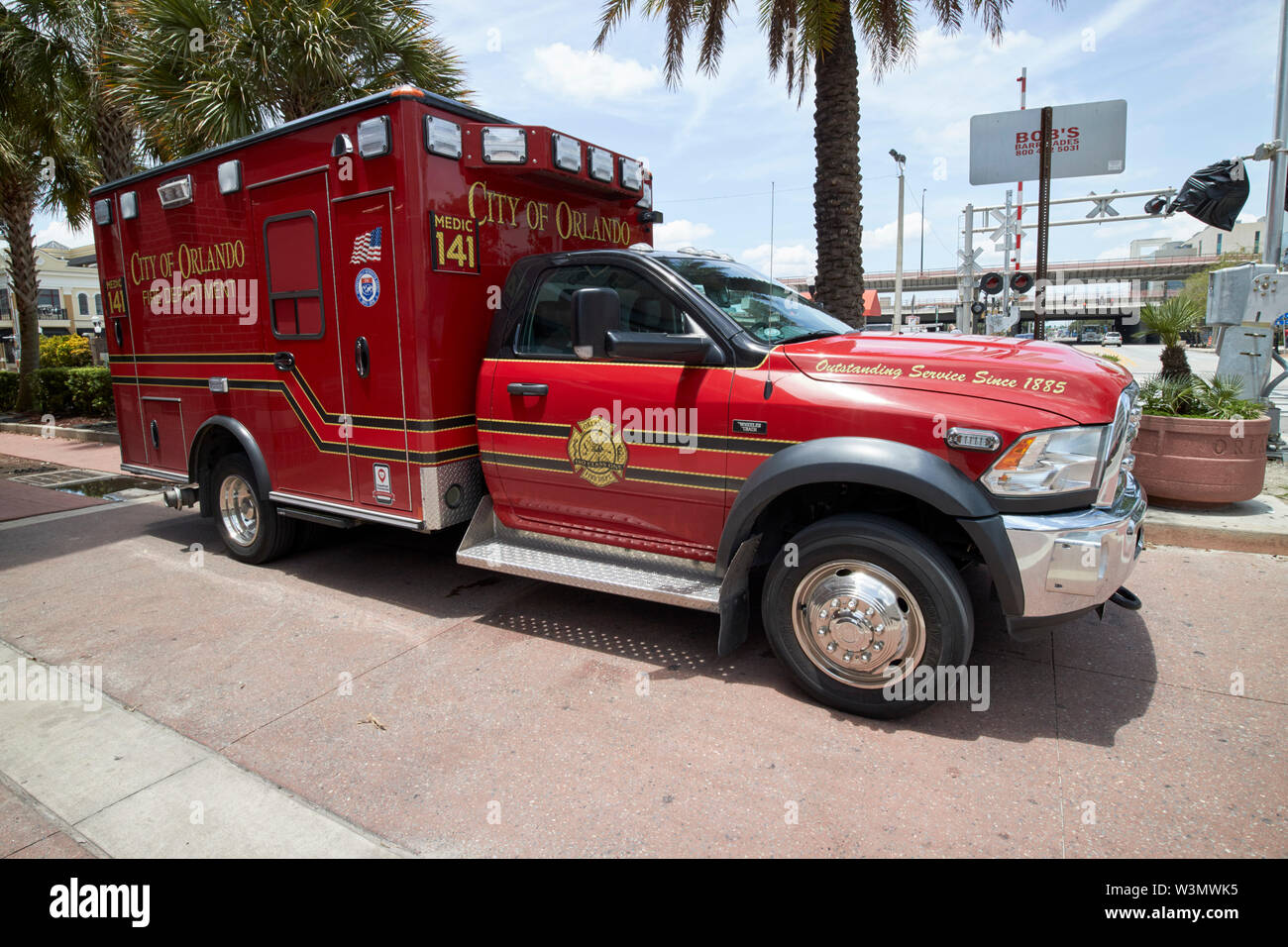 city of orlando fire department emergency ambulance Orlando Florida USA ...