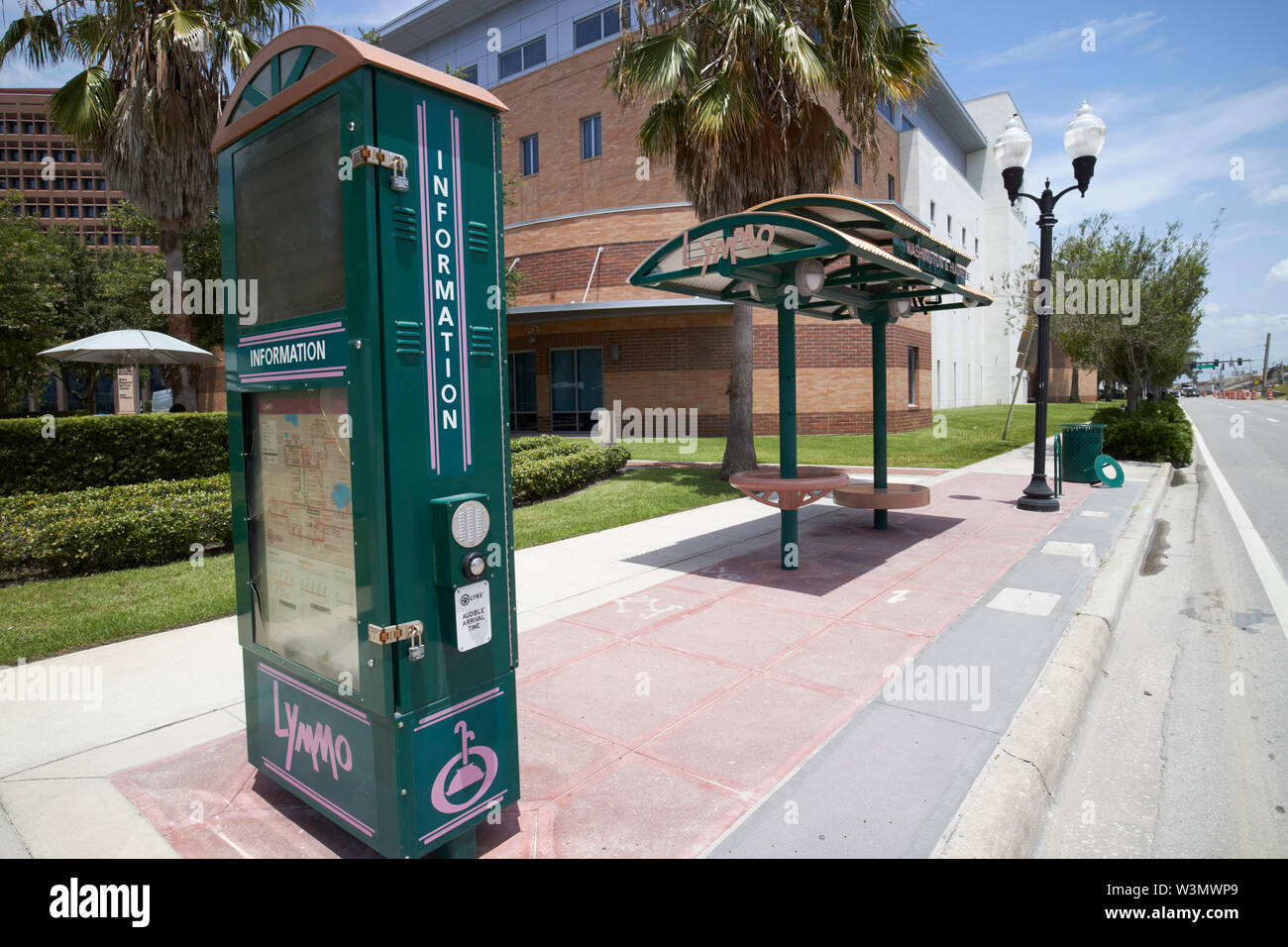 lymmo bus stop in Orlando Florida USA Stock Photo - Alamy