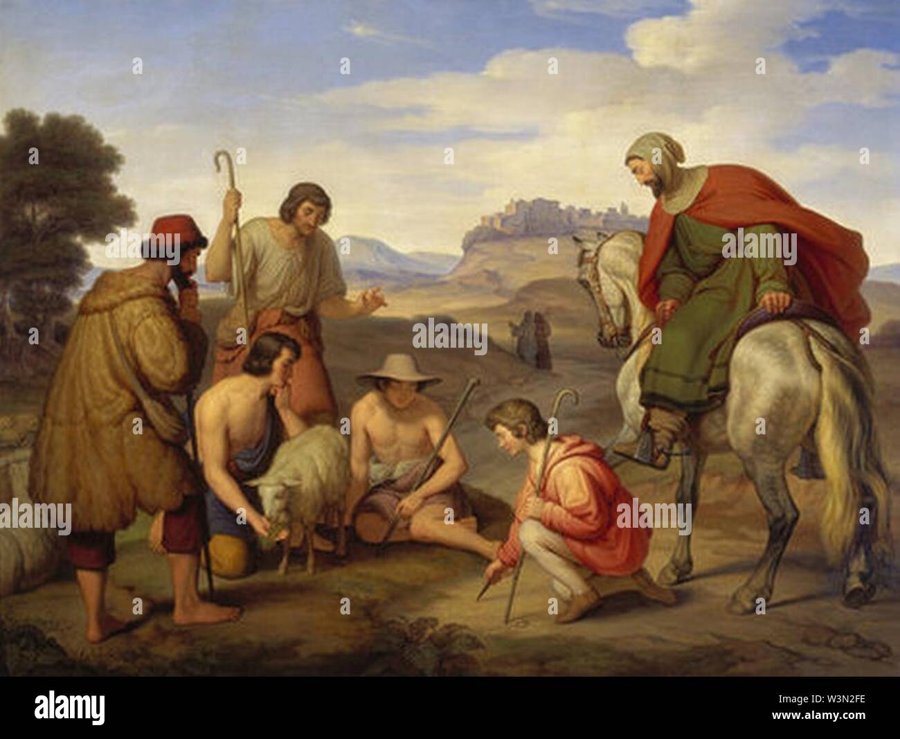 Clemens von Zimmermann - Cimabue und der junge Giotto 1841 Stock Photo ...