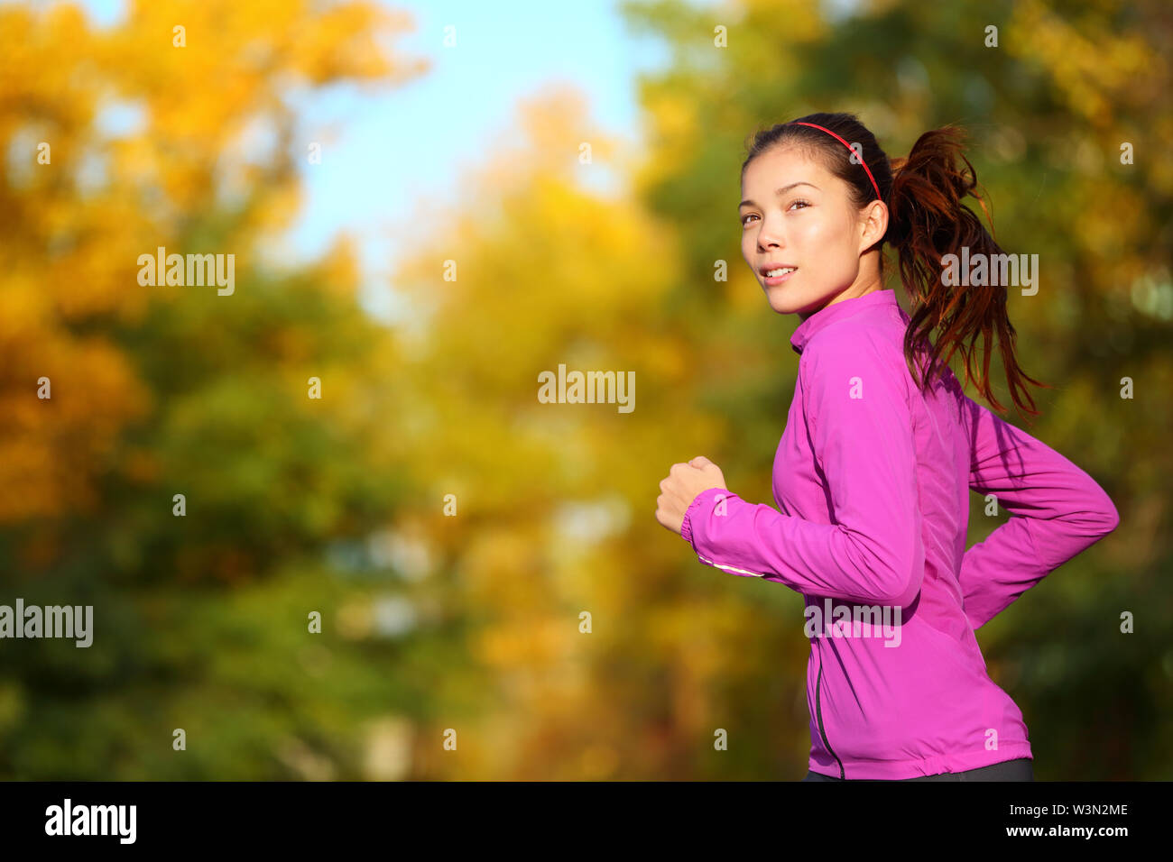 Aspirations - Aspirational woman runner running looking and thinking ...