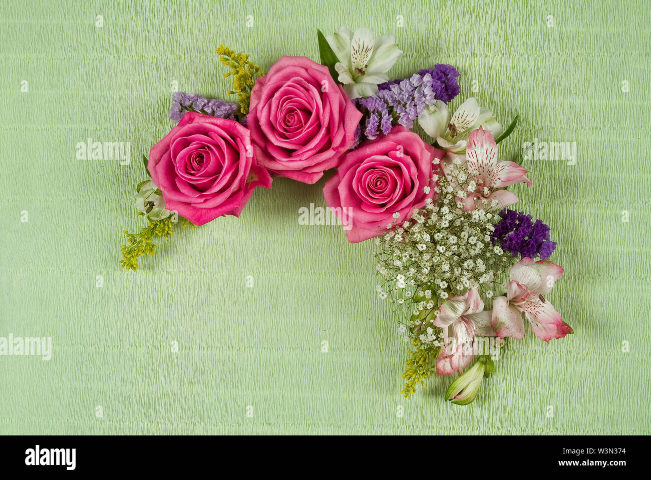 Bouquet of flowers on a studio background Stock Photo - Alamy