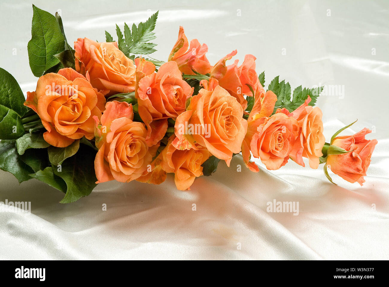 Bouquet of flowers on a studio background Stock Photo - Alamy
