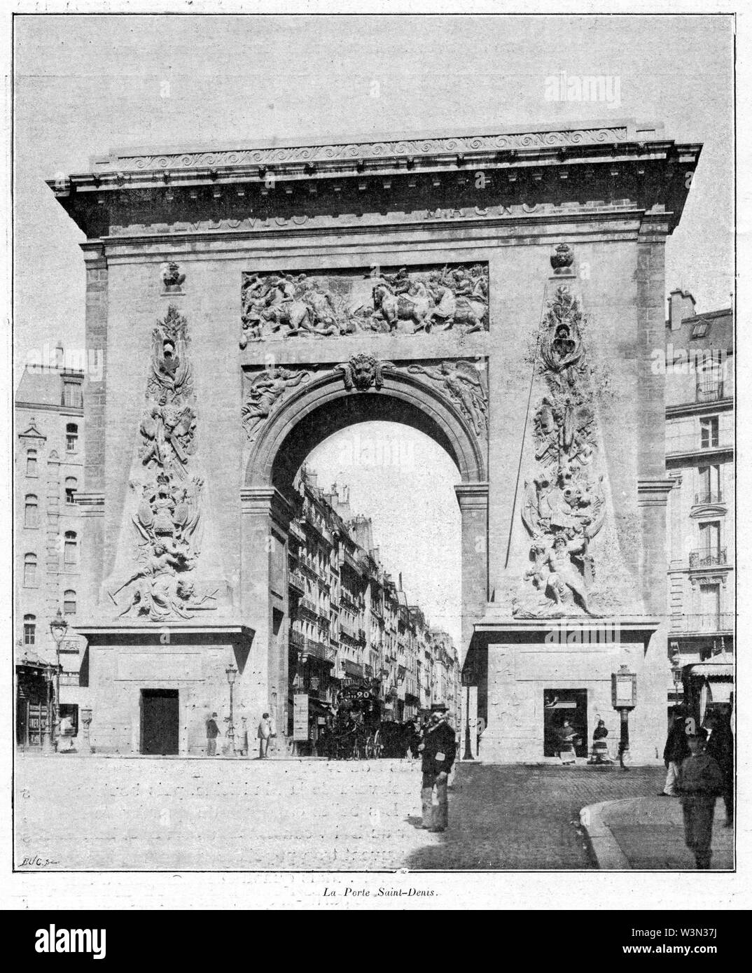 Clément Maurice Paris en plein air, BUC, 1897,147 La Porte Saint-Denis ...