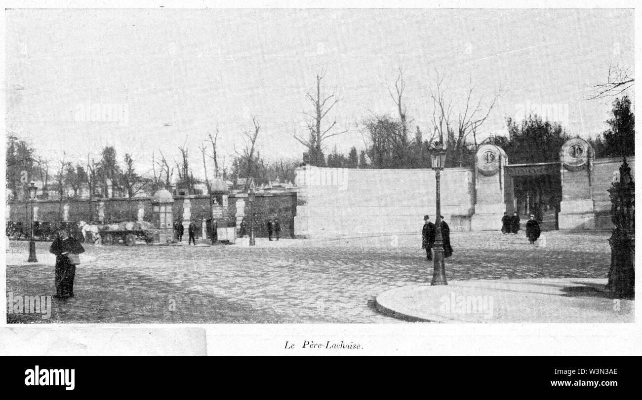 Clément Maurice Paris en plein air, BUC, 1897,168 Le Père-Lachaise ...