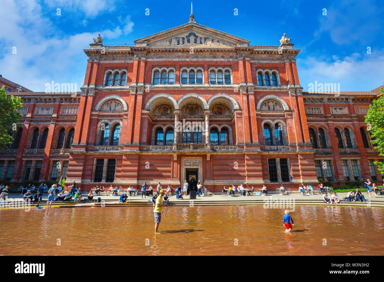 London, UK - May 20 2018: Victoria and Albert Museum founded in 1852 ...