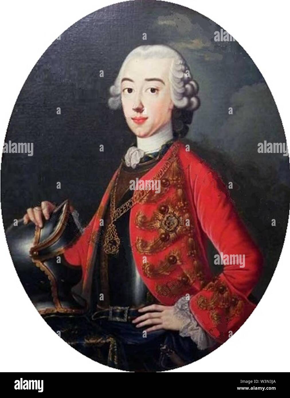 Clementi workshop - Victor Amadeus III oval Stock Photo - Alamy