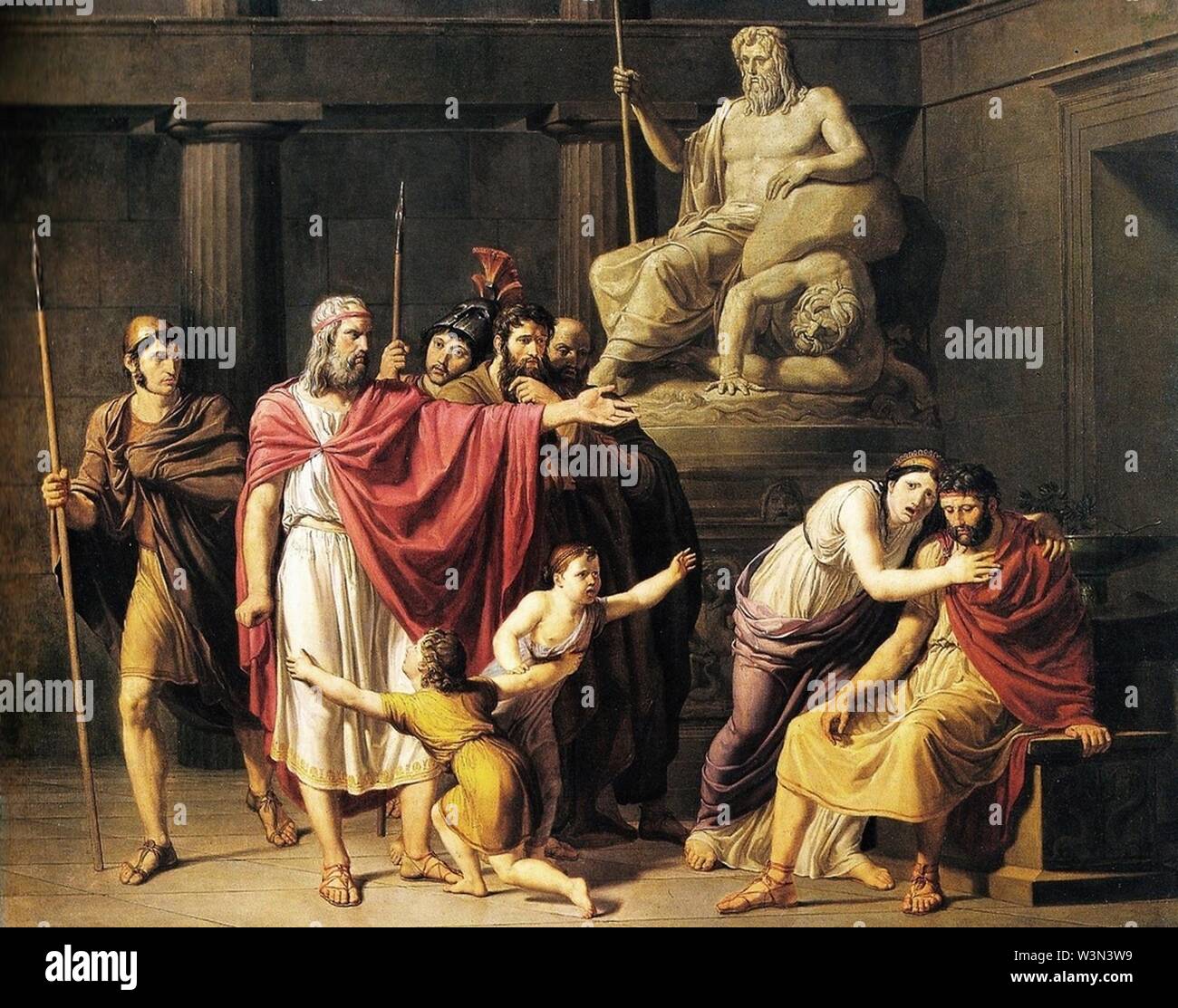 Cleombrotus ordered into banishment by Leonidas II king of Sparta, Pelagio Palagi (1775-1860 ...