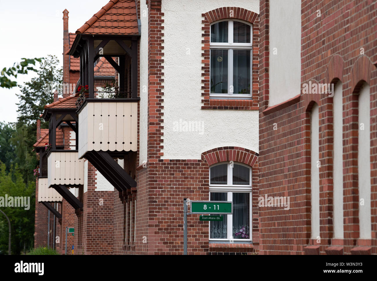 Wildau, Germany. 15th July, 2019. Houses of the Schwartzkopff ...