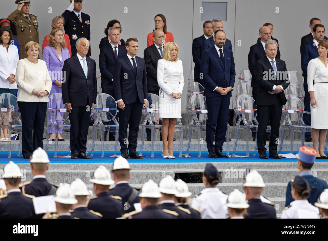 Paris, France. 14th July, 2019. 4300 soldiers, 196 vehicles, 237 horses ...