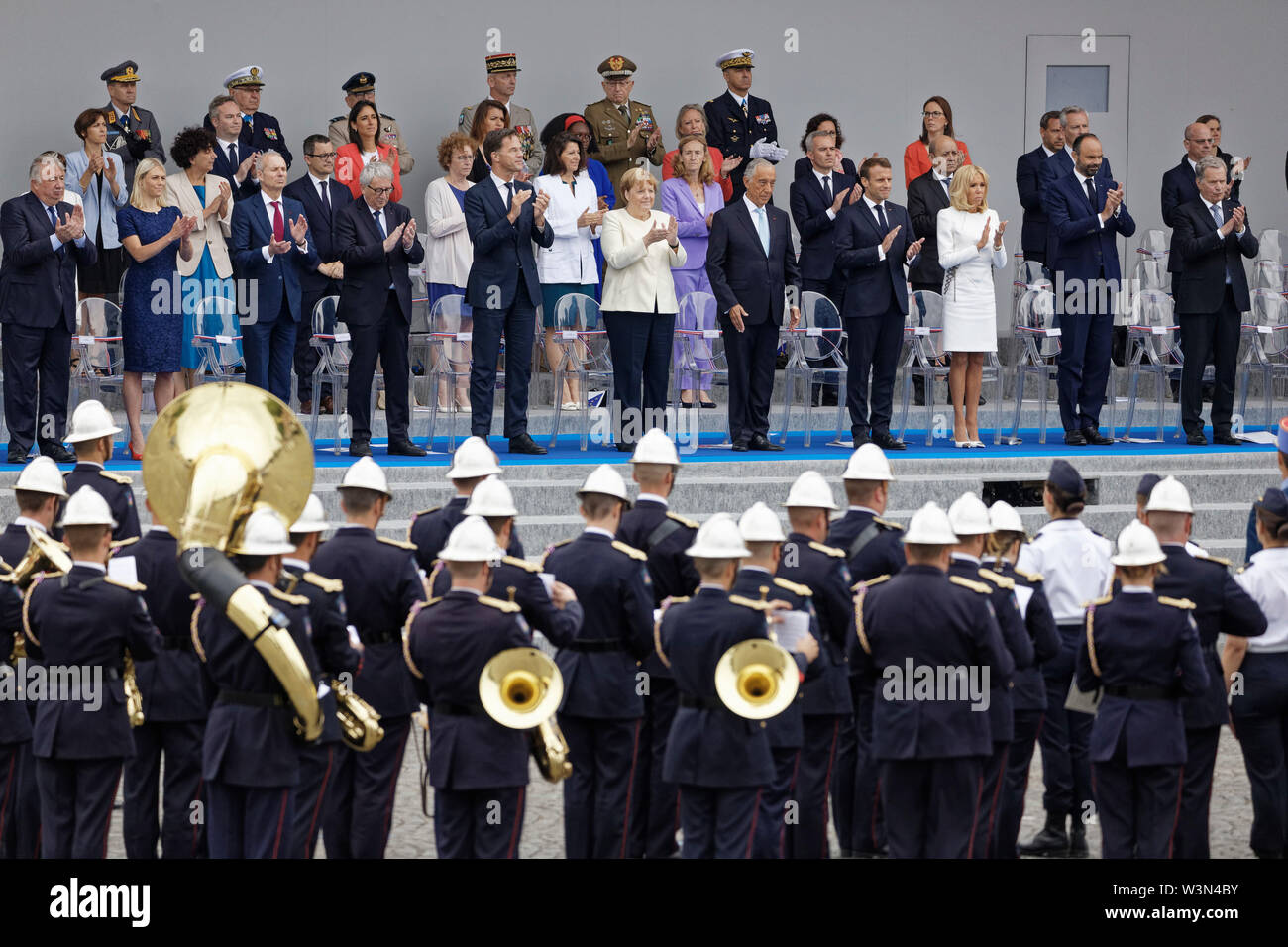 Paris, France. 14th July, 2019. 4300 soldiers, 196 vehicles, 237 horses ...