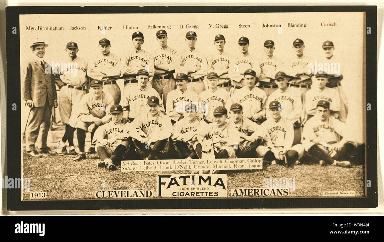 Cleveland Naps, baseball card portrait Stock Photo - Alamy