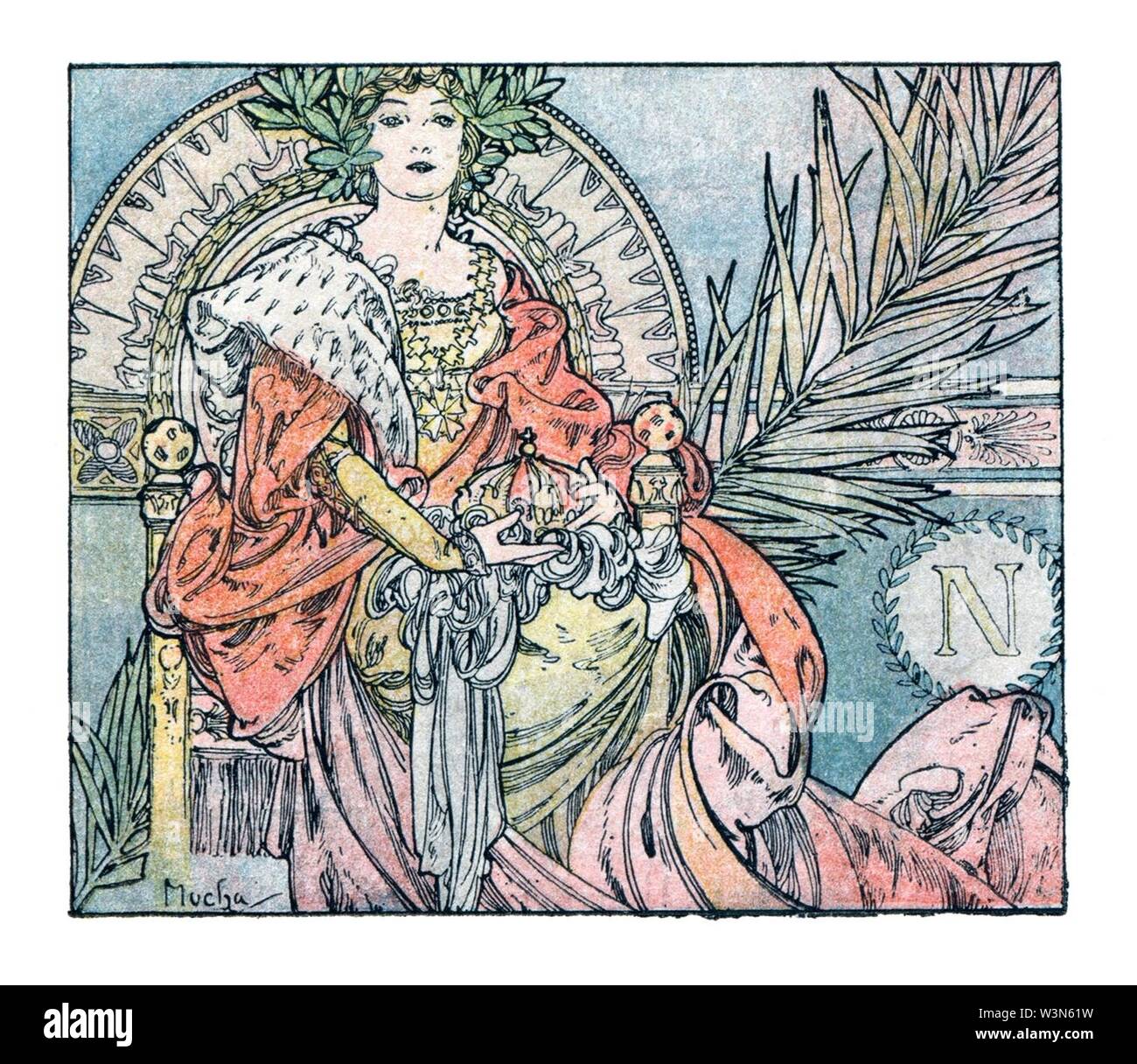 Classic mucha art hi-res stock photography and images - Alamy