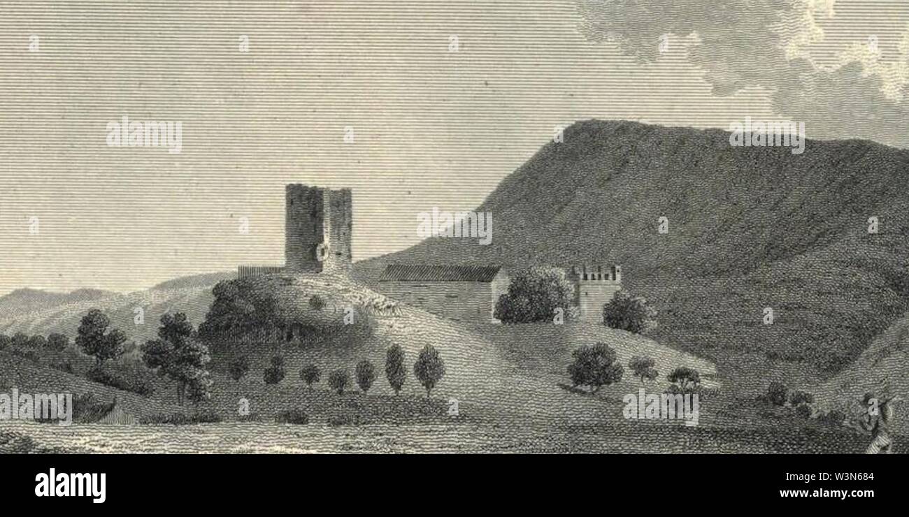Clitheroe Castle 1801 Stock Photo - Alamy