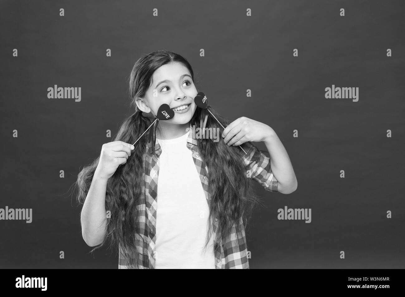 Cute red love heart Black and White Stock Photos & Images - Alamy