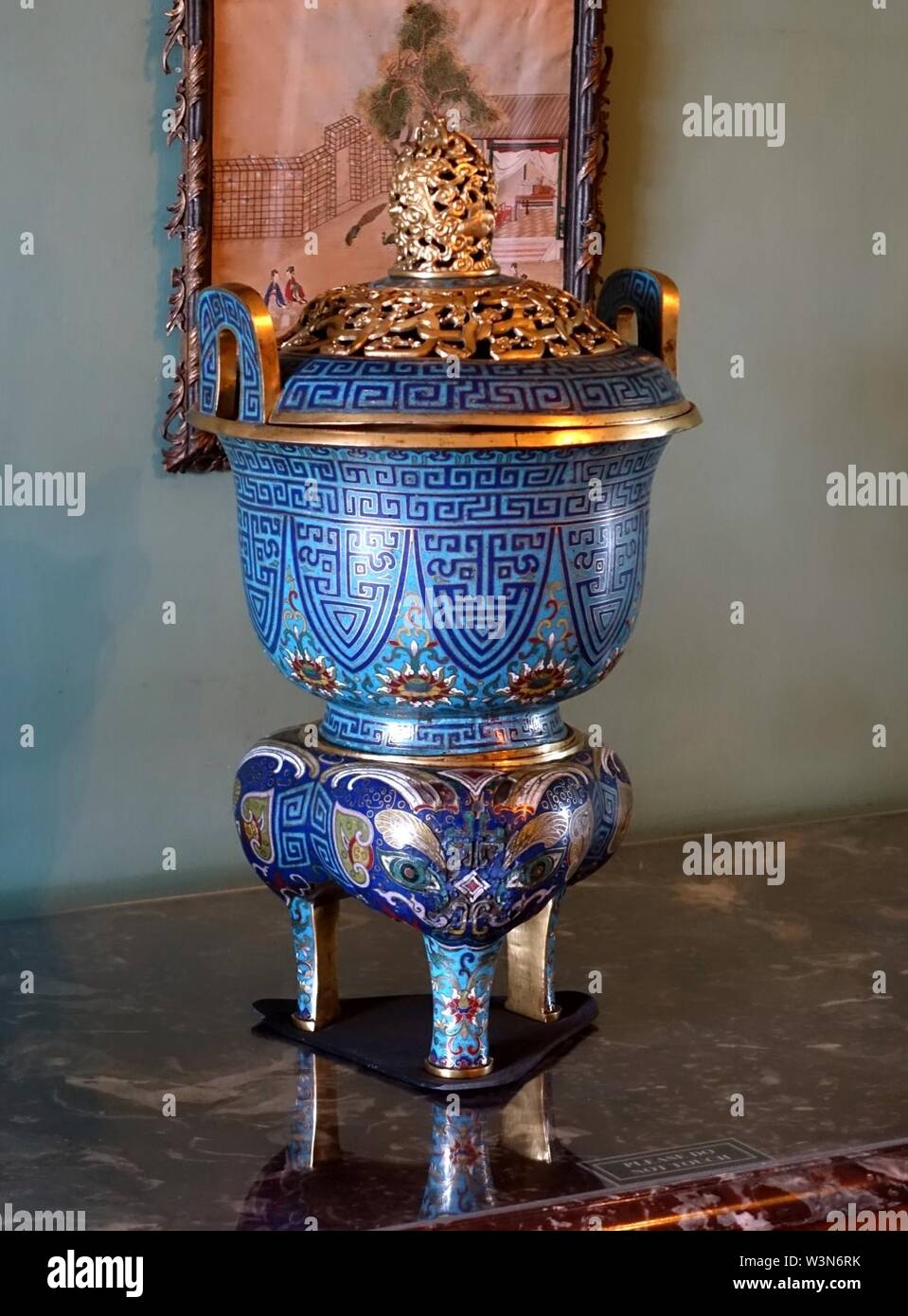Cloisonne and gilt, China, said to be from the Summer Palace, Beijing ...