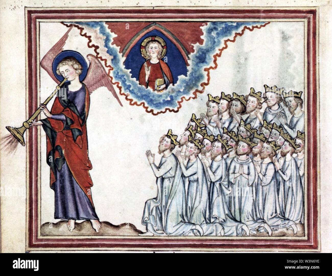 Cloisters Apocalypse - 7th Trumpet - Adoration in heaven Stock Photo ...