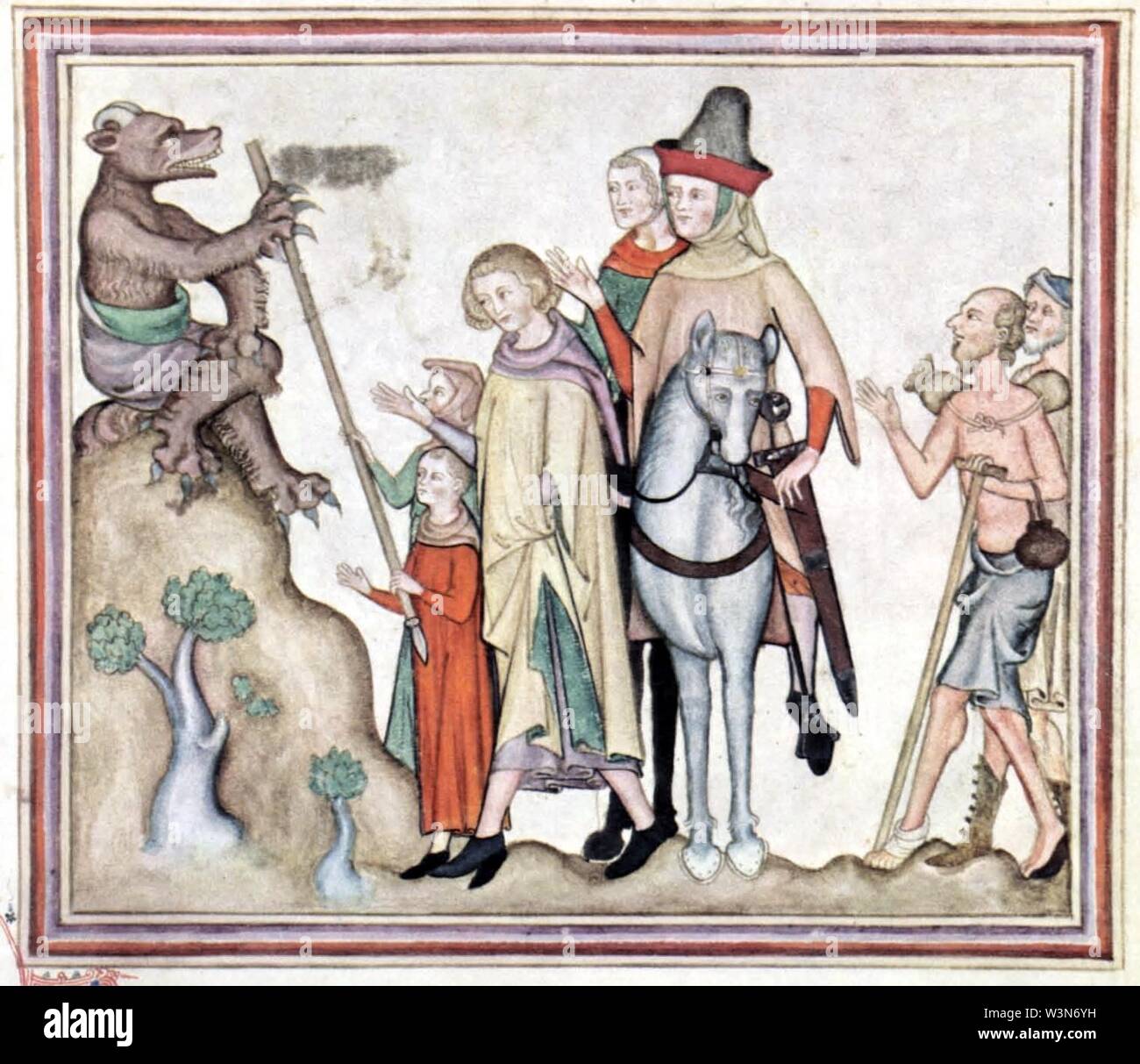 Cloisters Apocalypse - Beast from the Earth Stock Photo - Alamy