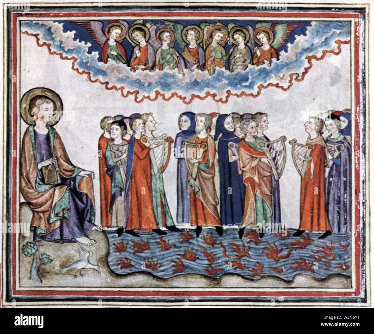 Cloisters Apocalypse - Plague Angels and the Harpers Stock Photo - Alamy