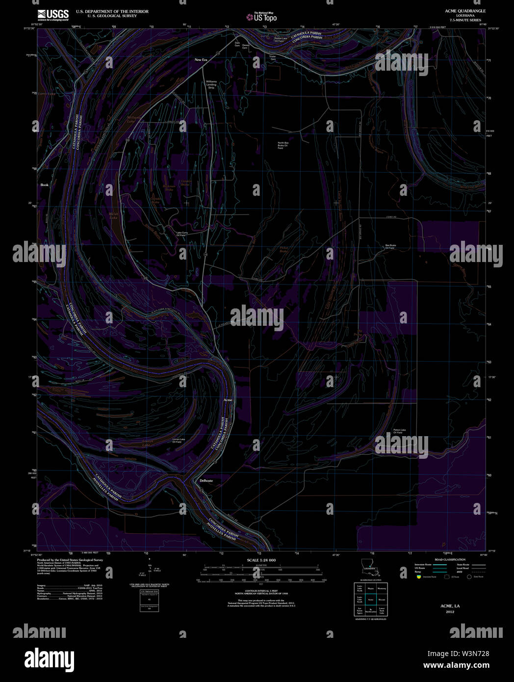 Map of acme hi-res stock photography and images - Alamy