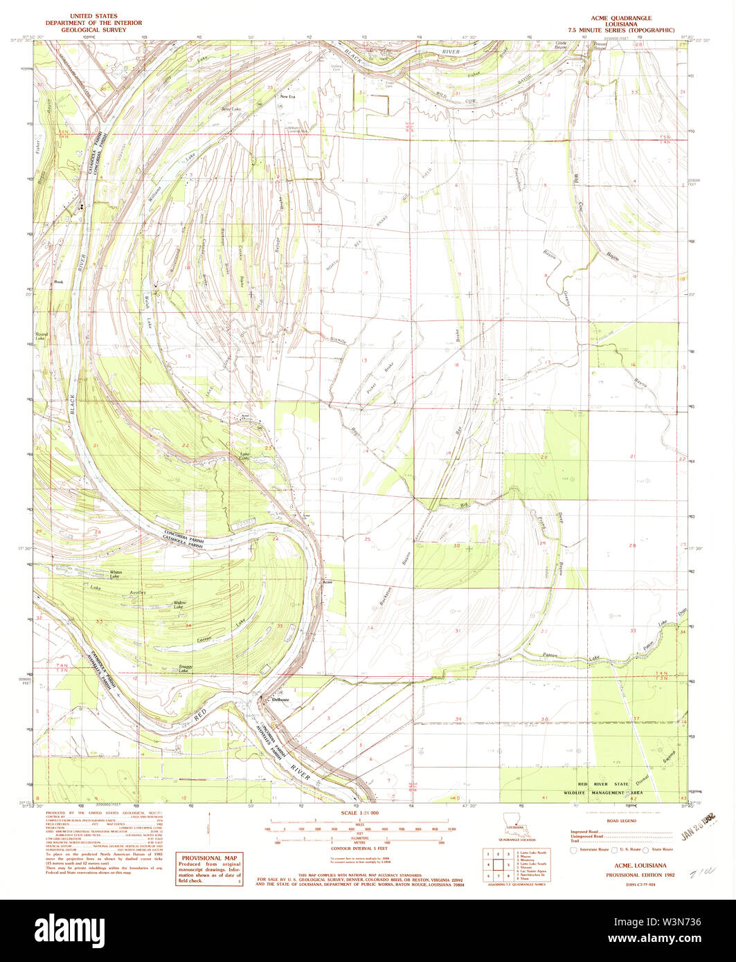 Map of acme hi-res stock photography and images - Alamy