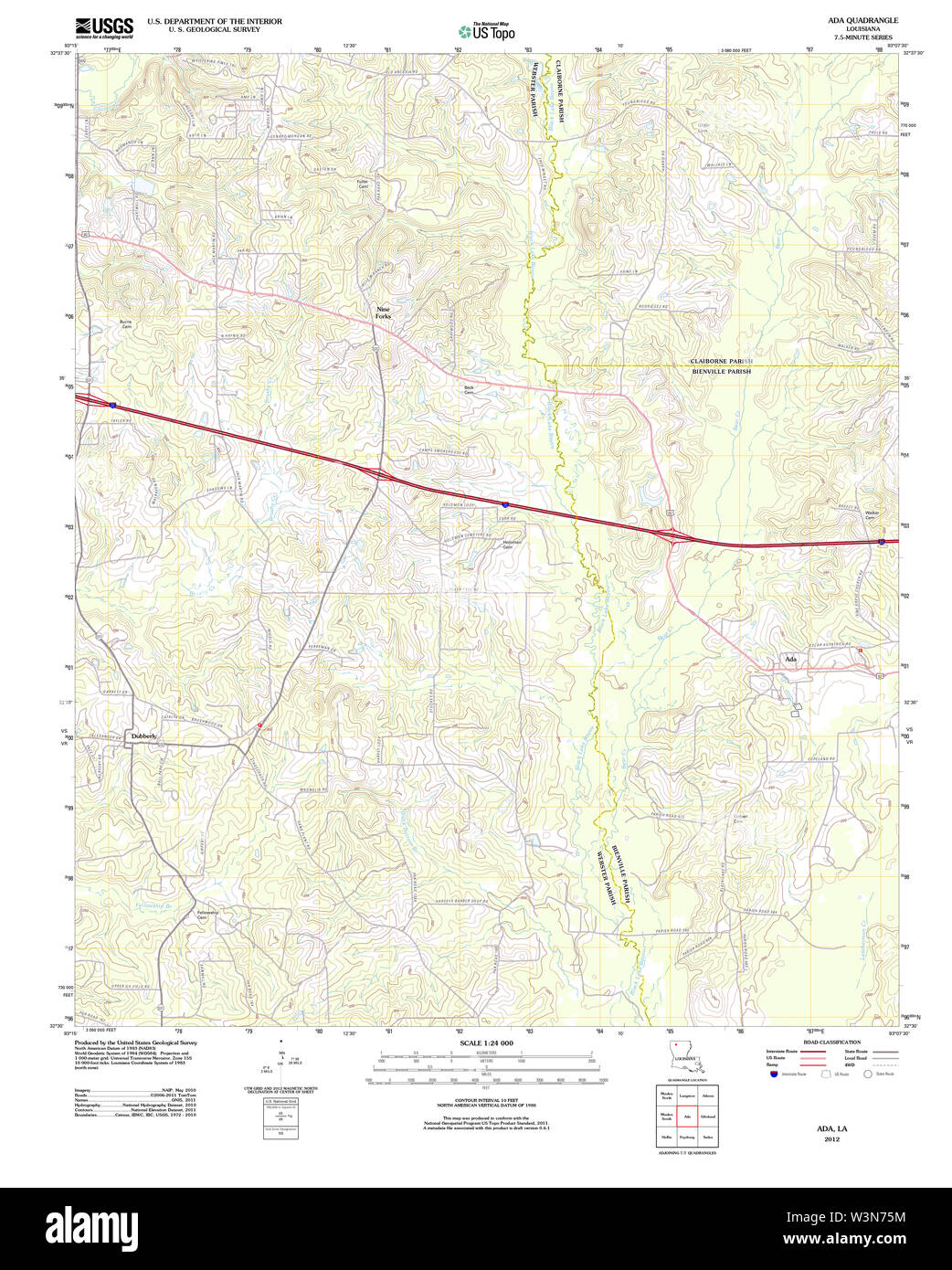 Ada map hi-res stock photography and images - Alamy