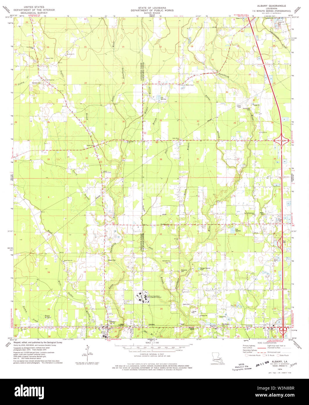 Historical albany map Cut Out Stock Images & Pictures - Alamy