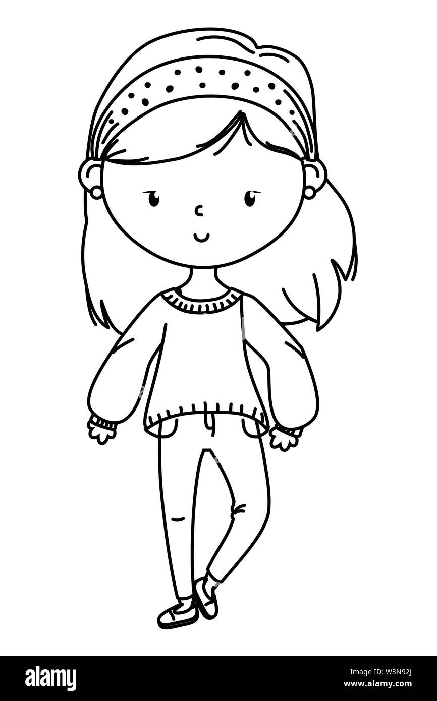 Teenager girl design, Female people young teen beautiful and woman ...