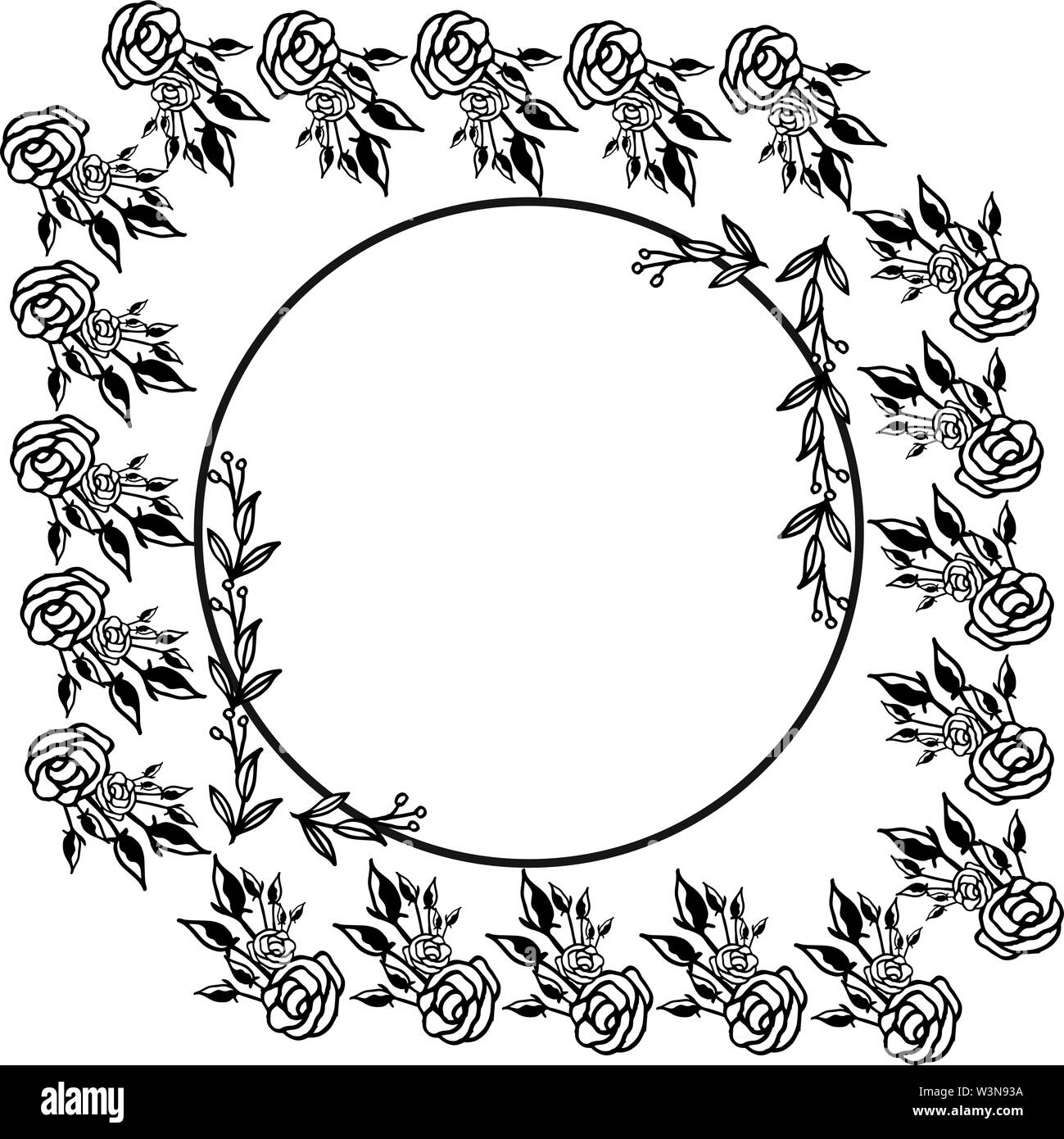 Abstract background with art graphic rose floral. Vector illustration ...