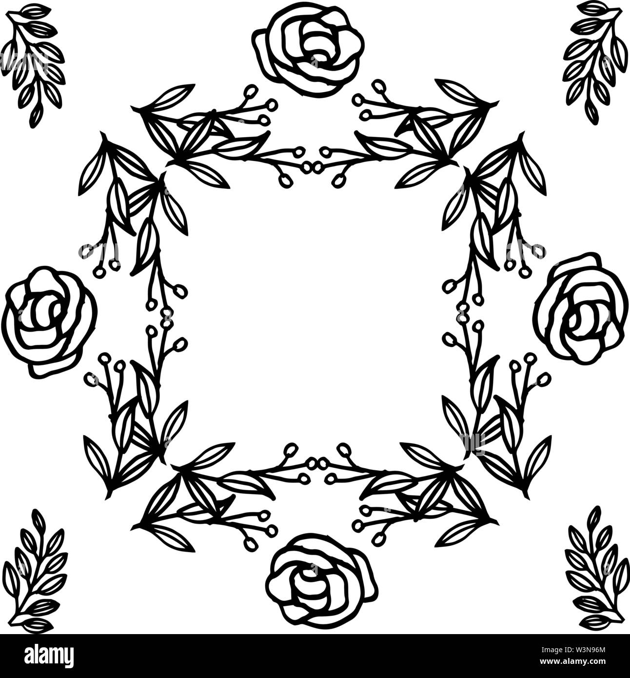 Abstract background with art graphic rose floral. Vector illustration ...