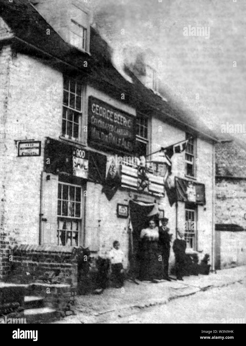 Coach and Horses pub in Buttsole, Eastry, Kent Stock Photo - Alamy