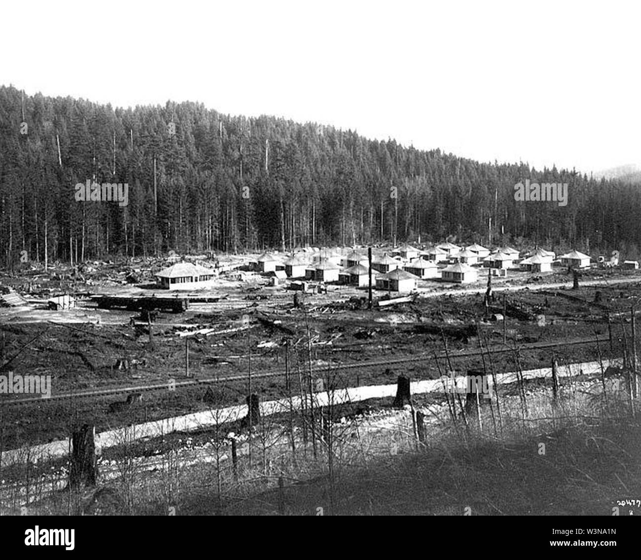 Coal mining town of the Carbon Coal and Clay Co, Bayne, Washington ...