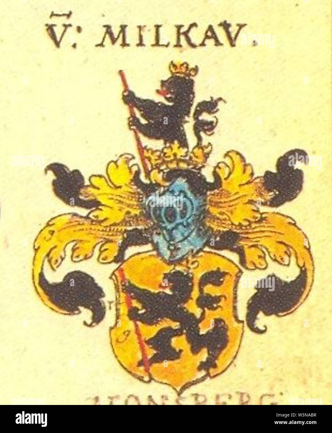 Coat of Arms - Milkau (Meissen Stock Photo - Alamy