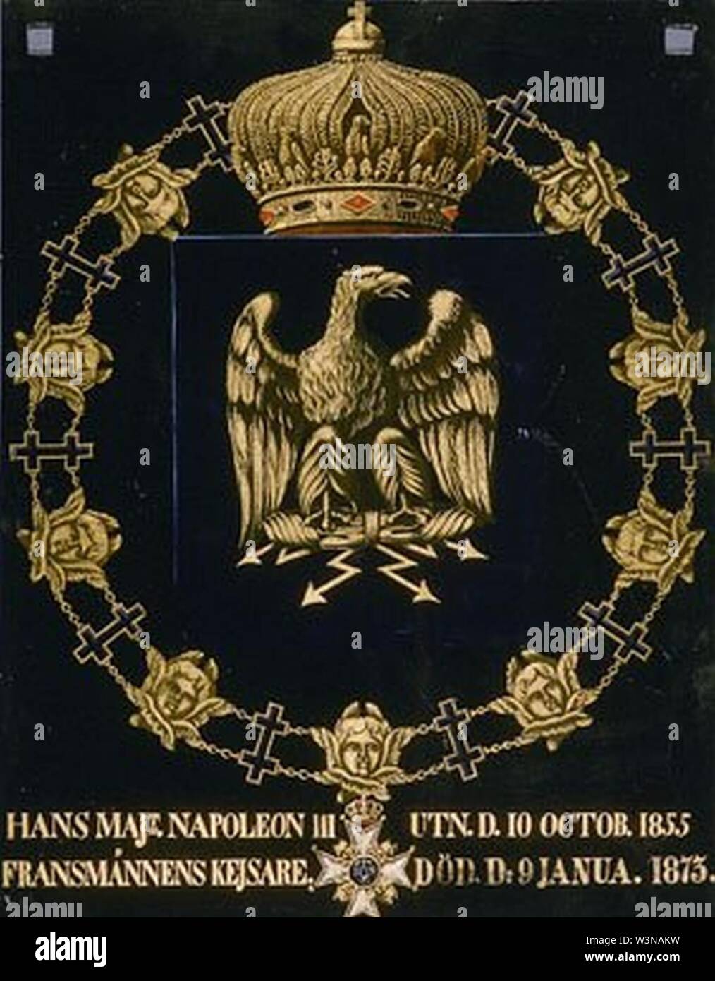 Coat of arms of Napoléon III Stock Photo - Alamy