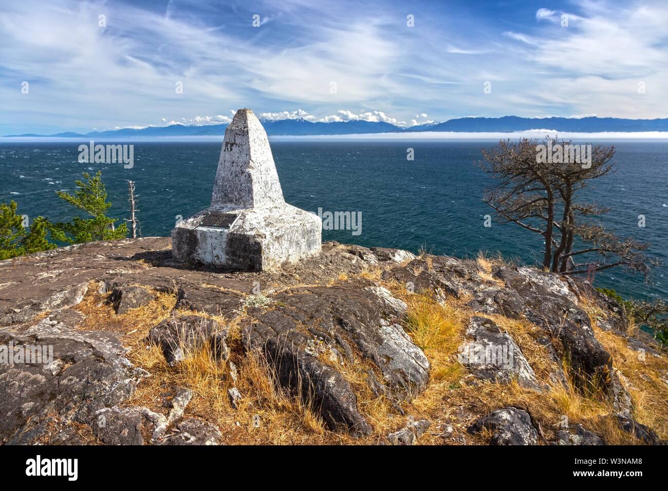 Historic Beechey Head Geographic Survey Reference Marker for the Canada ...