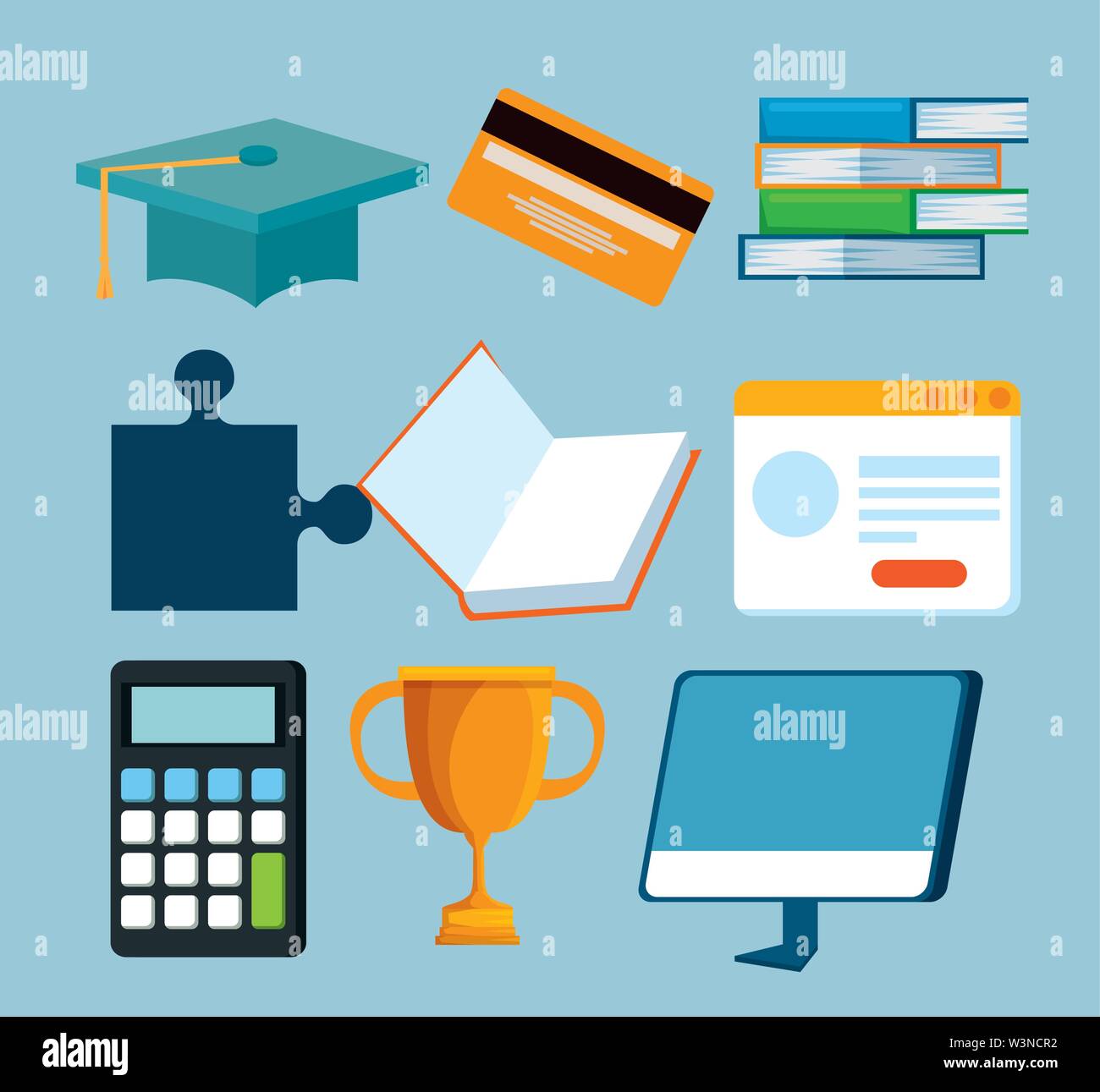 set of business office data information Stock Vector Image & Art - Alamy