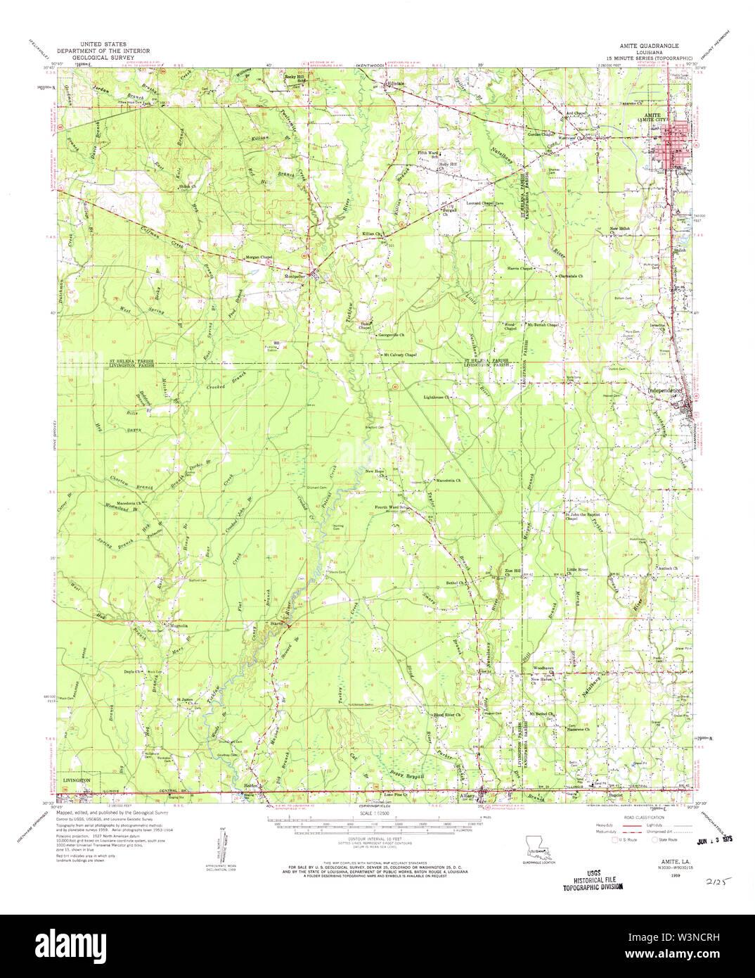 Amite map hi-res stock photography and images - Alamy