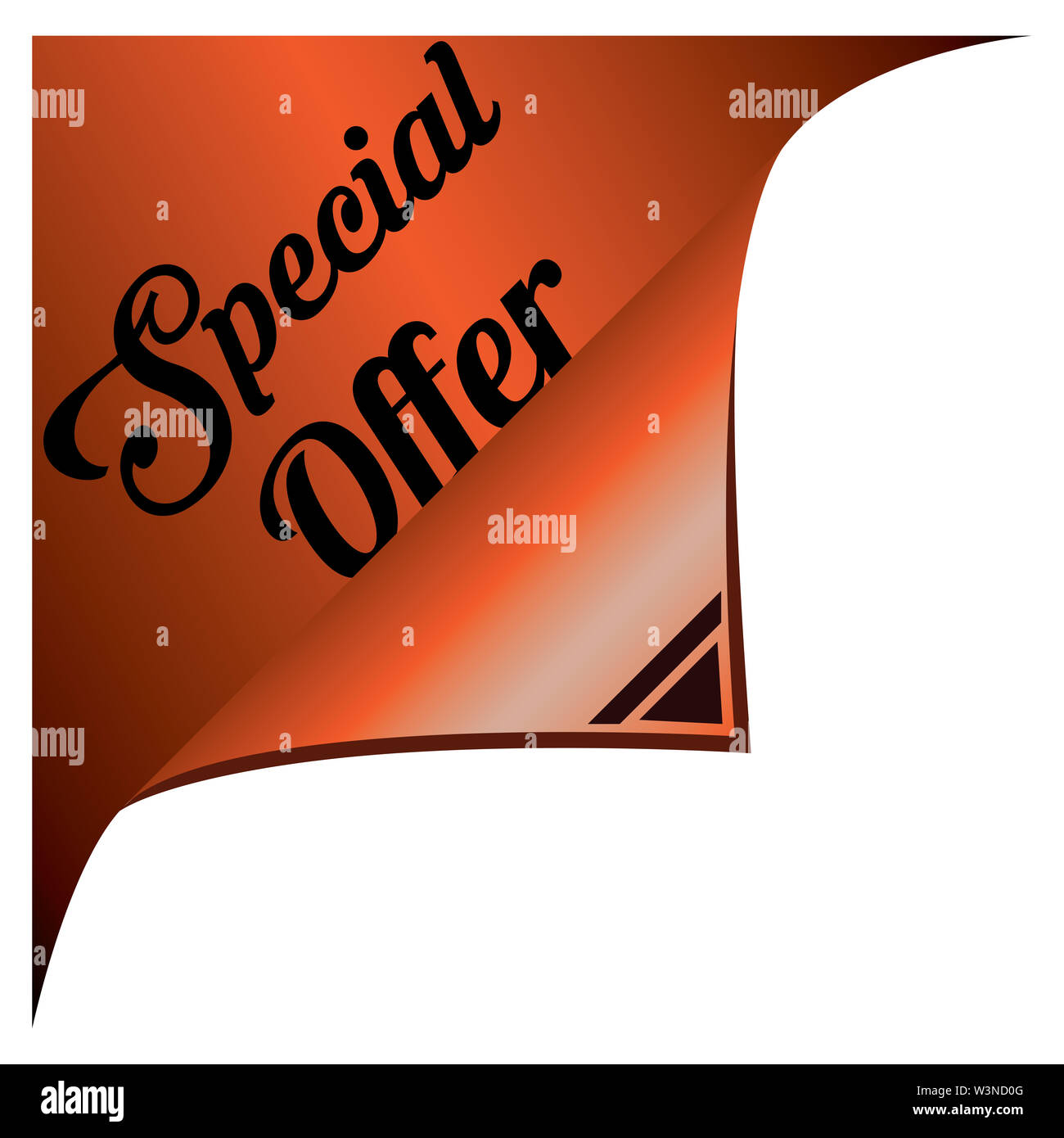 Special offer corner banner vector illustration Stock Photo - Alamy