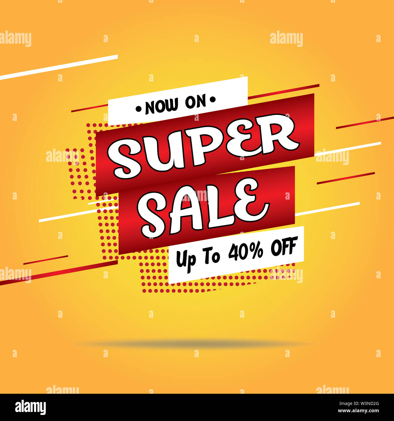Sale banner template design, Super sale, vector illustration Stock ...