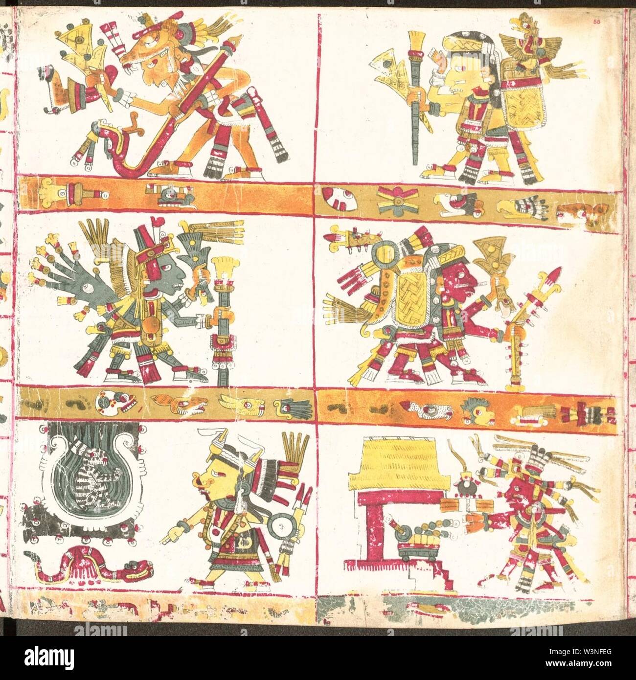 Codex borgia page 55 hi-res stock photography and images - Alamy