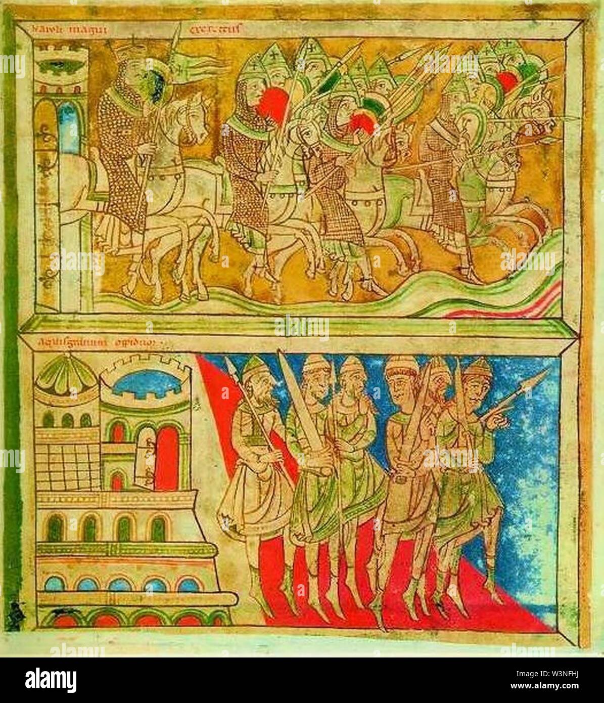 Codex Calixtinus (Liber Sancti Jacobi) F162v siglo XII Stock Photo - Alamy