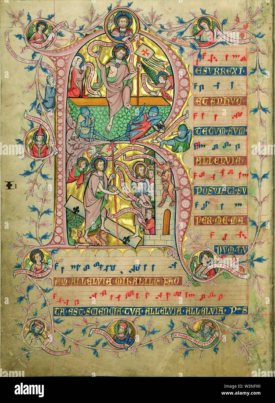 Codex Gisle - Resurrexi et adhuc tecum sum Stock Photo - Alamy